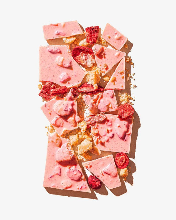 STRAWBERRY SHORTCAKE WHITE CHOCOLATE BAR - The Huntington Store