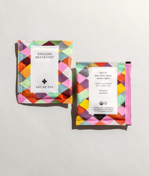 ORGANIC ENGLISH BREAKFAST TEA PYRAMID SACHETS - The Huntington Store